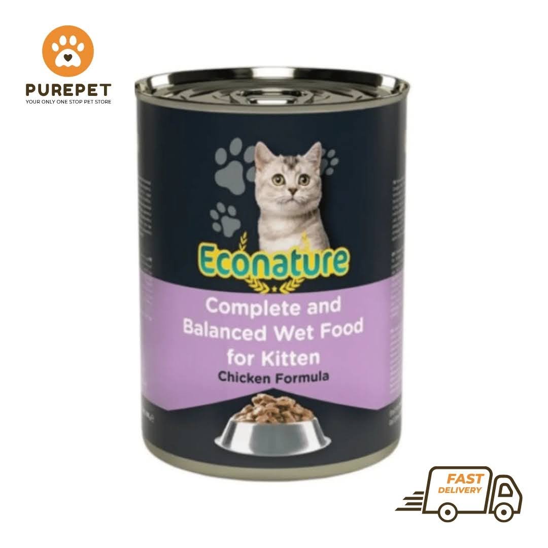 Econature Chicken Chunks Kitten – Premium Wet Food – 400G - purepet.pk