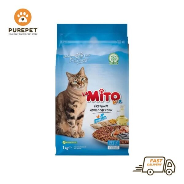 Mito Adult Cat Mix Chicken & Fish Bag - purepet.pk